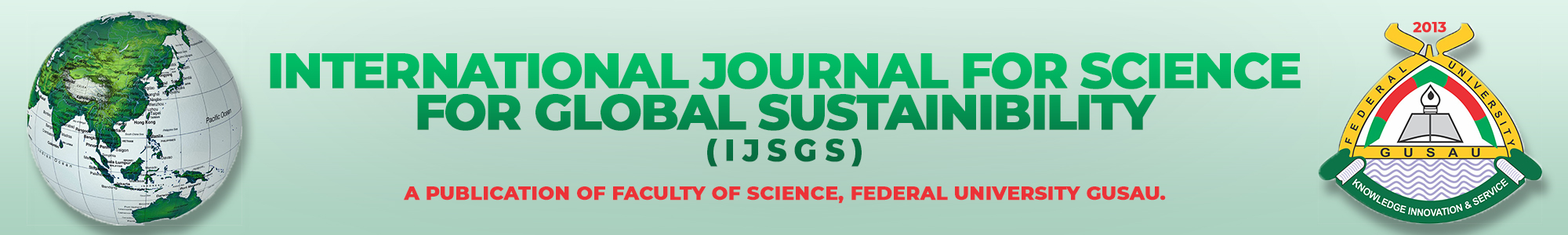 International Journal of Science for Global Sustainability